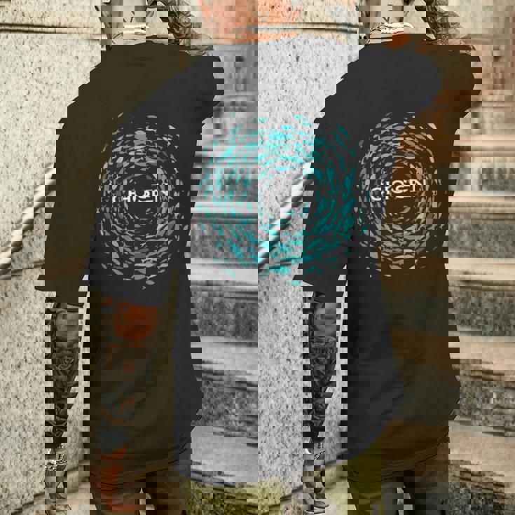 Chosen X Jesus' Miracle Of The Fish In Bible Men's T-shirt Back Print ...