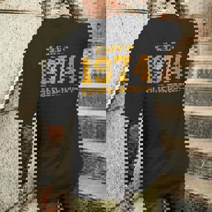 Class Of 1974 50Th Golden Reunion 74 Grad Reunion Men's T-shirt Back ...