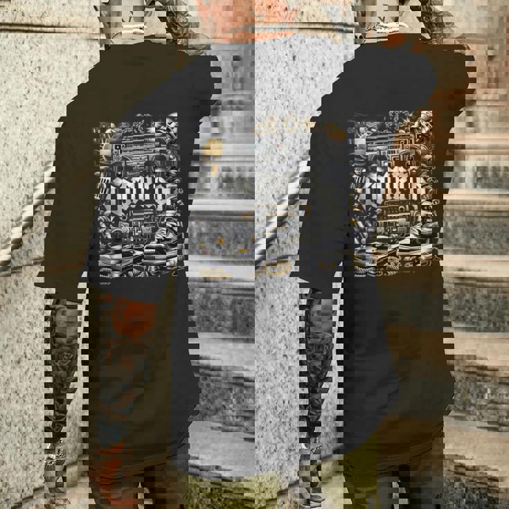 Compton Ny Hip Hop Boombox Graphic For Women Men's T-shirt Back Print ...