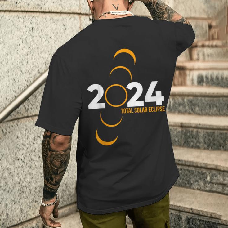 Eclipse 2024 Total Solar Eclipse Astronomy Moon Sun Men's T-shirt Back ...