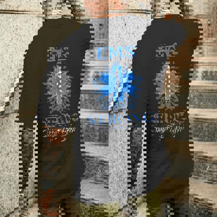 Ems Stronger Together Theme Emt Men's T-shirt Back Print | Mazezy