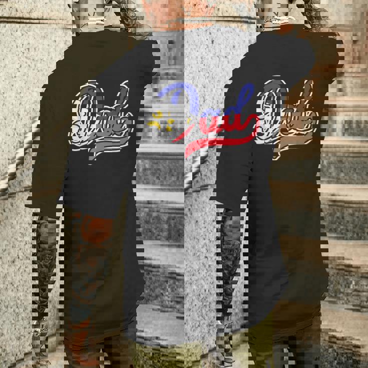 Father's Day For Filipino Dad Philippines Flag Men's T-shirt Back Print ...