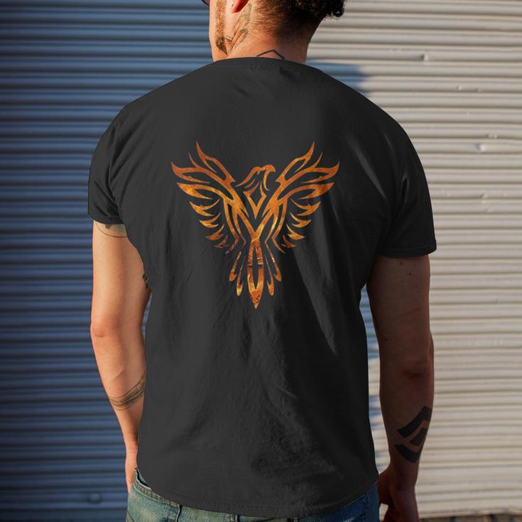 Fire Phoenix Mythical Bird Rising Born Again Mens Back Print T-shirt ...