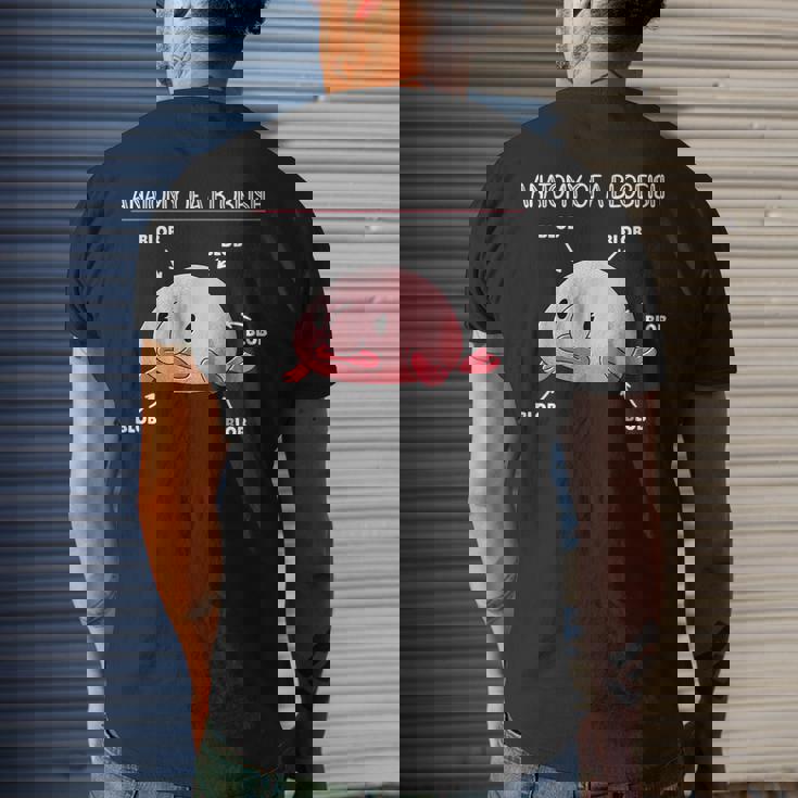 Blobfish Statement Anatomy Of Blobfish Men's T-shirt Back Print - Monsterry