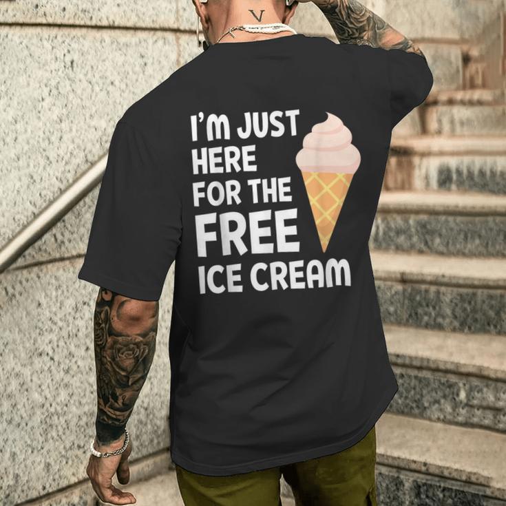 Cruise 2024 I'm Just Here For The Free Ice Cream Men's T-shirt Back ...