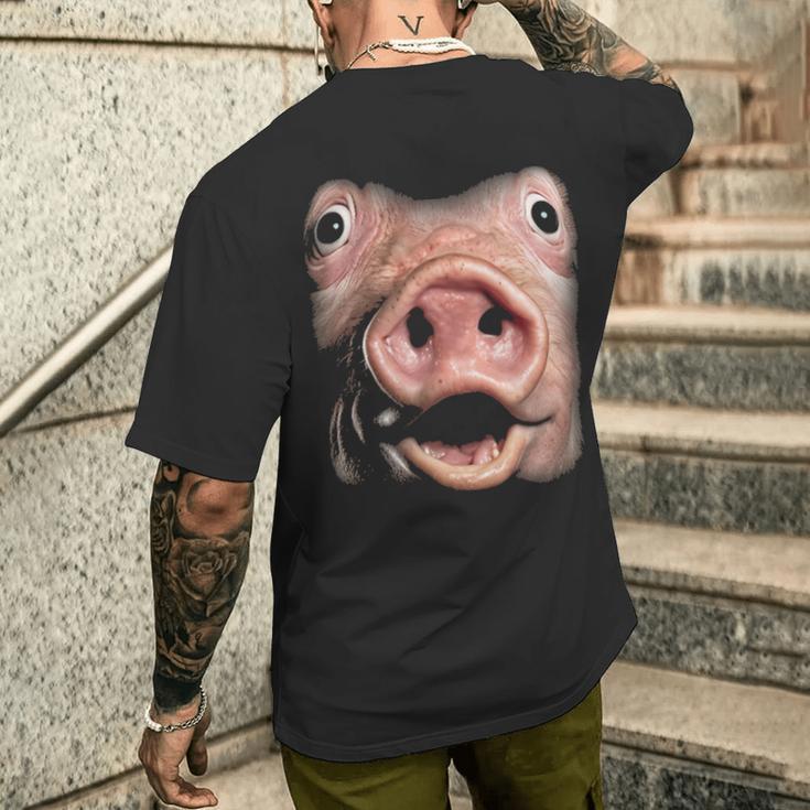 Pig Face Meme Big Troll Hog Piggy Face Men's T-shirt Back Print | Mazezy