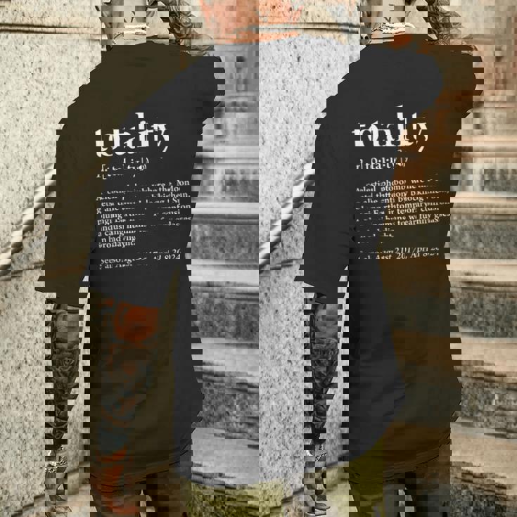 Totality Definition Solar Eclipse Humor 2017 2024 Gag Men's T-shirt ...