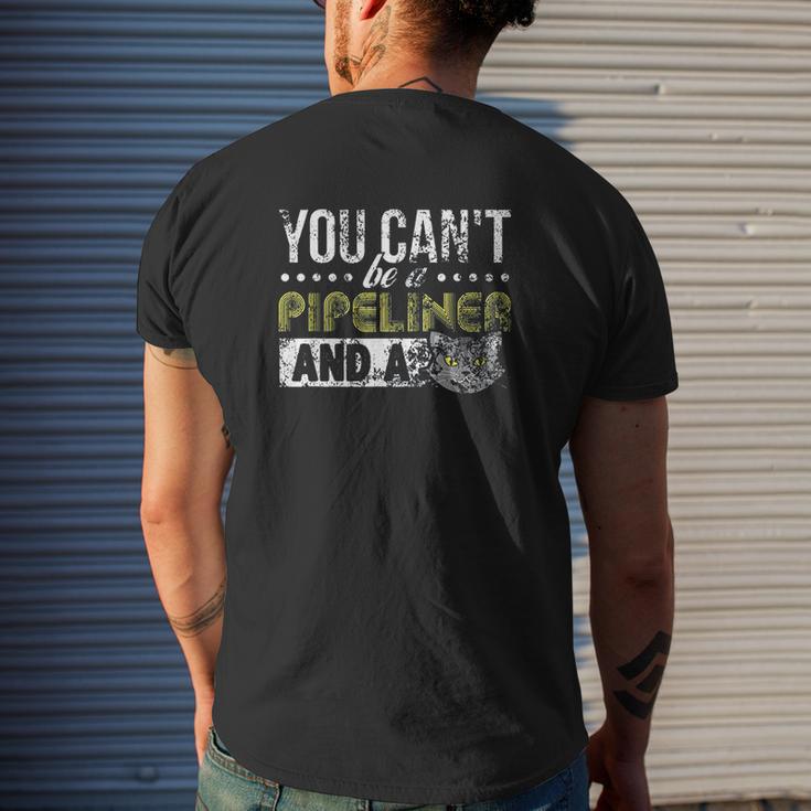 Gag Cat Pipeliner Welder Welding Pipeline Mens Back Print T-shirt ...