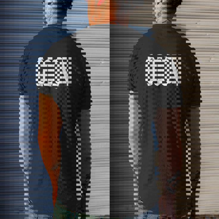 Goon Word Only On Mens Back Print T-shirt - Thegiftio UK