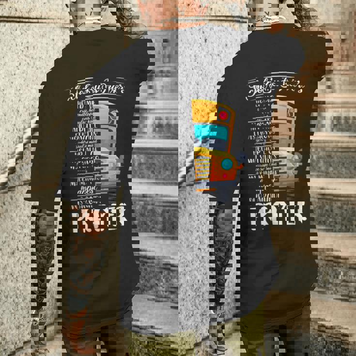 Happiest School Bus Driver’S Prayer Motivational Sayings Men's T-shirt ...