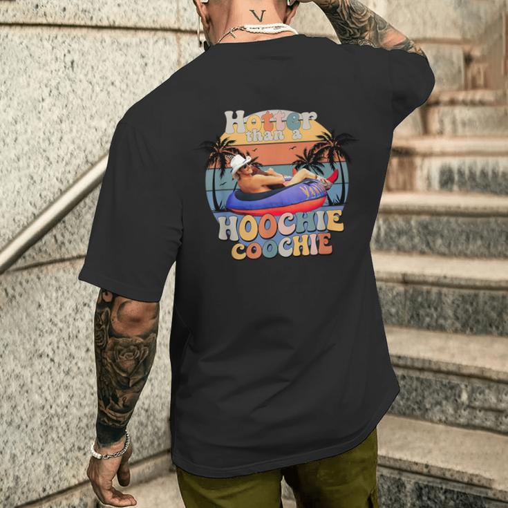 Hotter Than A Hoochie Coochie Retro Country Music Men's T-shirt Back ...