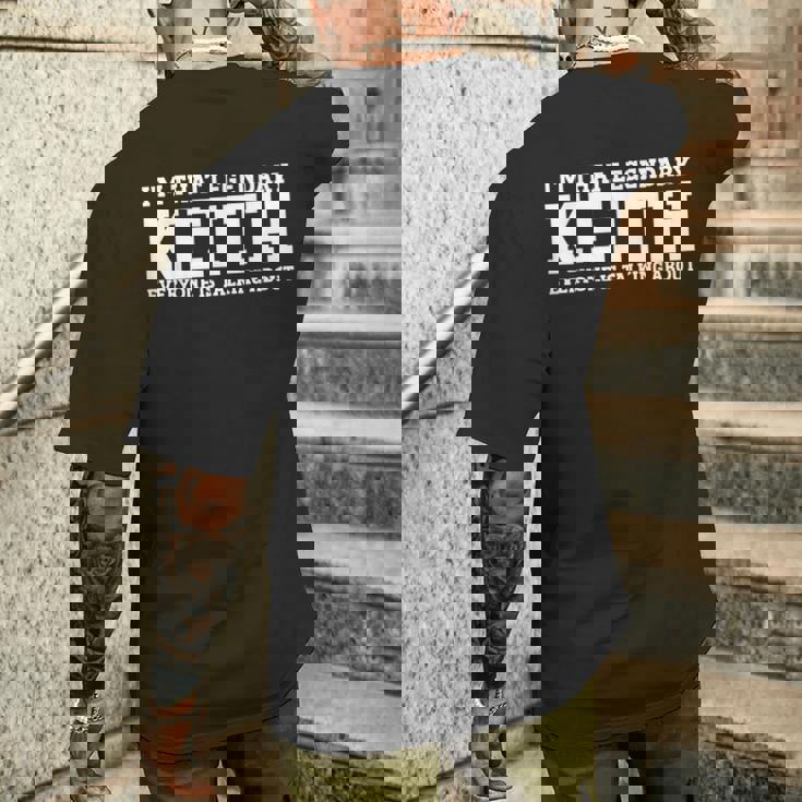 Keith Personal Name Keith Men's T-shirt Back Print | Mazezy