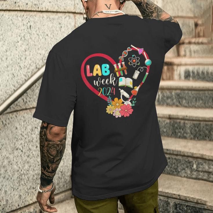 Lab Week 2024 Retro Medical Laboratory Tech Men's T-shirt Back Print ...