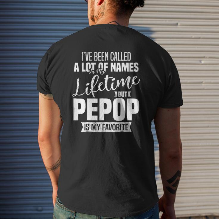 Mens Grandpa Pepop Quotes Pepop Father's Day Mens Back Print T-shirt ...
