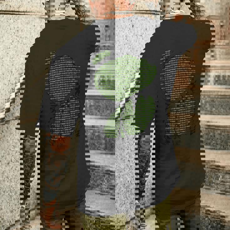 Original Binary Ripped Rip Computer Coding Programmer Men's T-shirt Back Print - Monsterry