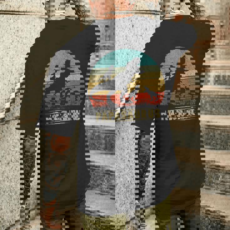 Papasaurus T Rex Papa Dinosaur 3 Tres Niños Día Del Padre Camiseta ...