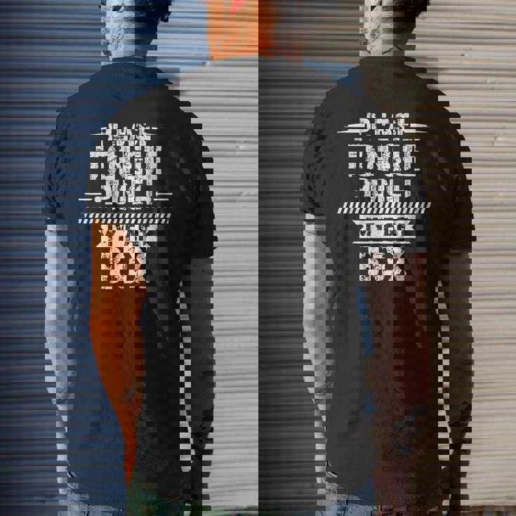 Please Tongue Punch My Fart Box Word Pun Humor Sarcasm Men's T-shirt ...