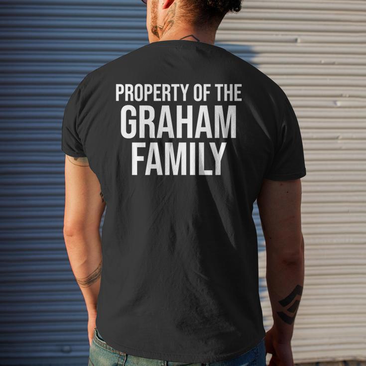Property Of The Graham Family Last Name Men's T-shirt Back Print - Seseable