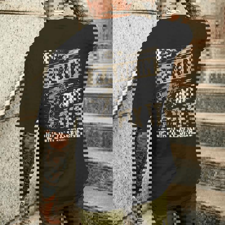 Rankin Family Name If Rankin Can't Fix It Men's T-shirt Back Print ...