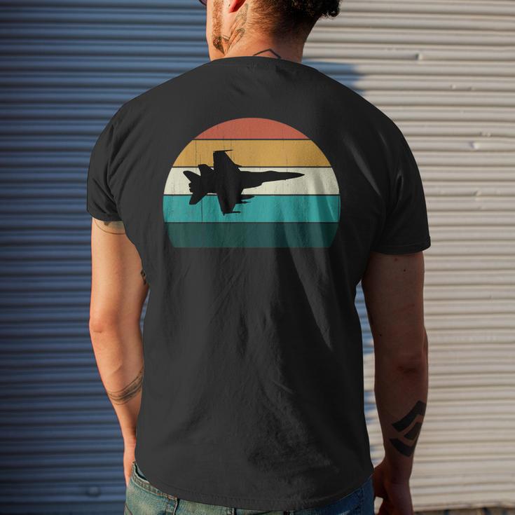 Retro Fighter Aircraft Flying Vintage Sunset Military Jet Men's T-shirt ...