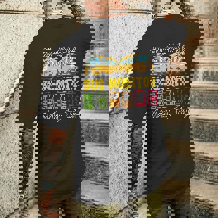 School Bus Monitor Bus Aide Attendant Bus Monitor Men's T-shirt Back ...