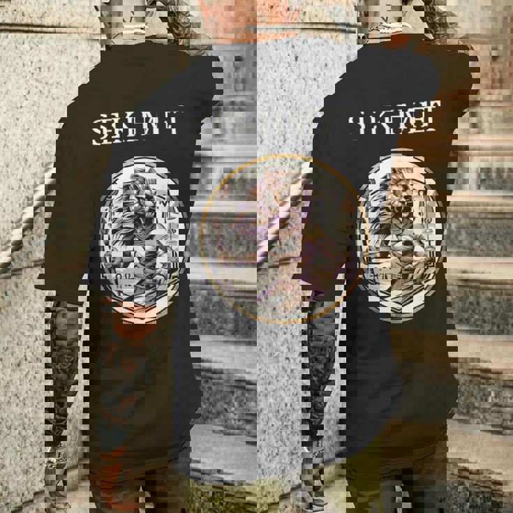 Sekhmet Diosa Egipcia De La Guerra Y La Curación Camiseta Hombre Estampado Espalda - Regaloses