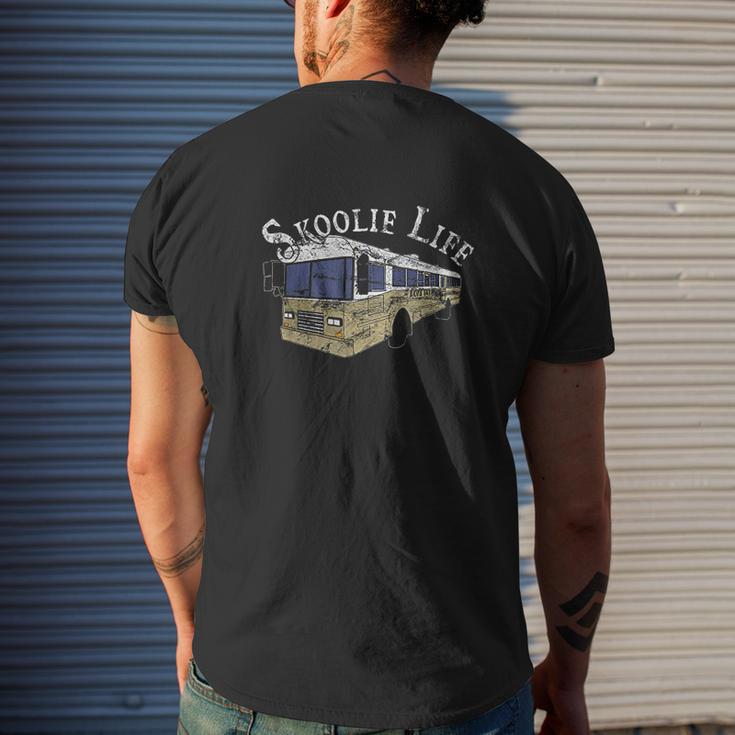 Skoolie Life Bus Conversion Nomad Lifestyle Vintage Mens Back Print T ...