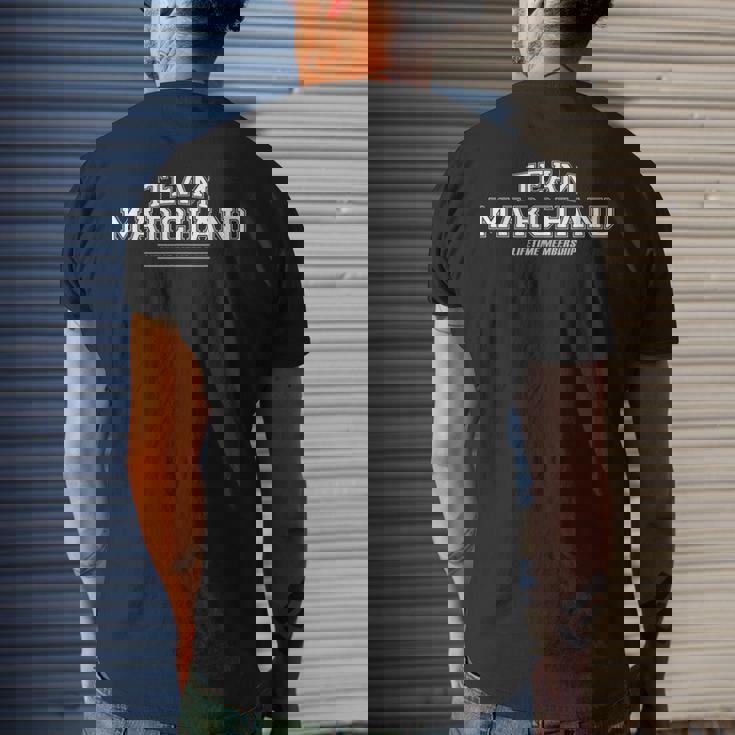 Team Marchand Proud Family Surname Last Name Men's T-shirt Back Print ...