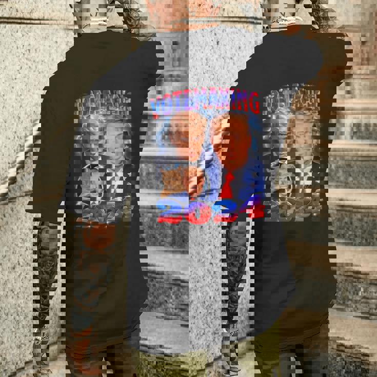 Trump Votemaxing 2024 Looksmaxxing Mewing Meme Men's T-shirt Back Print ...