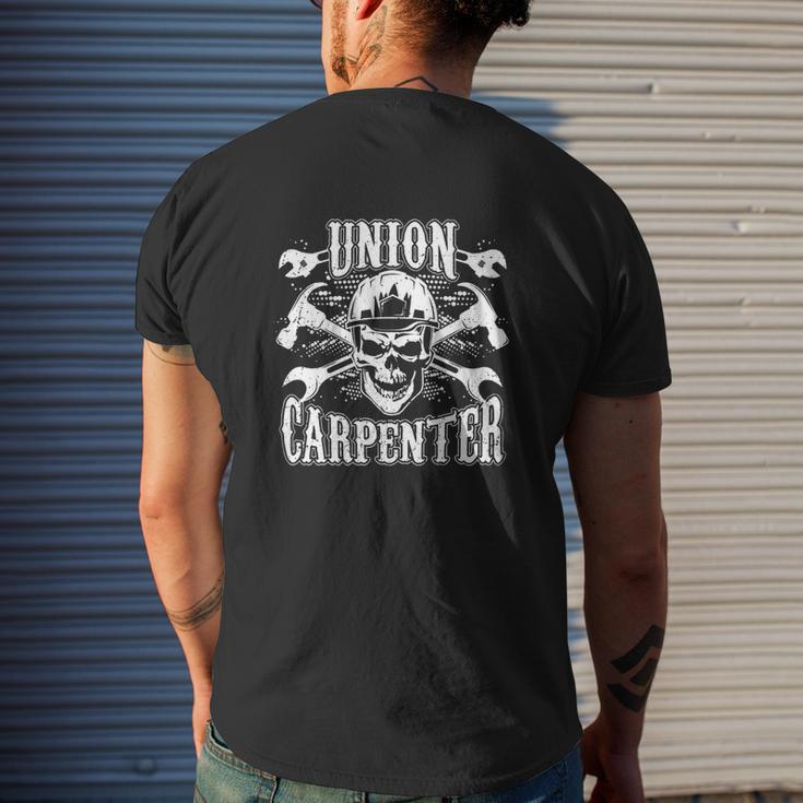 Union Carpenter Proud Union Worker V2 Mens Back Print T-shirt ...