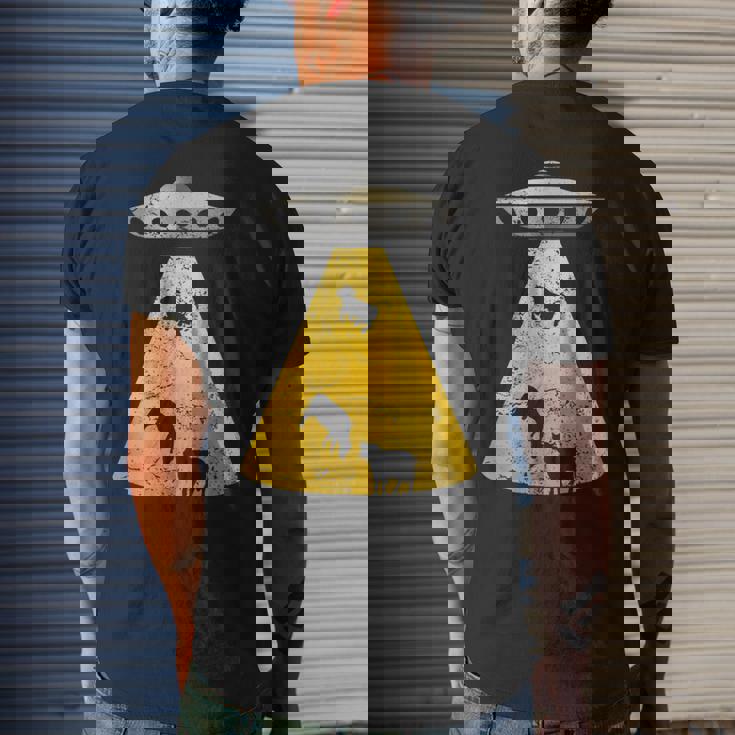 Vintage Alien Ufo Cow Abduction Roswell Retro T Yellow Men's T-shirt ...