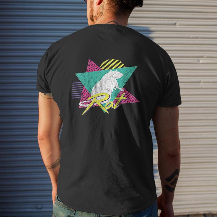 Vintage Retro 80S Or 90S Cool Rat Mens Back Print T-shirt - Thegiftio