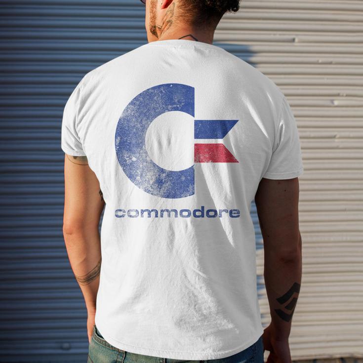 Commodore C64 Uppercase Letter Stone Washed Grunge Effect Men's T-shirt ...
