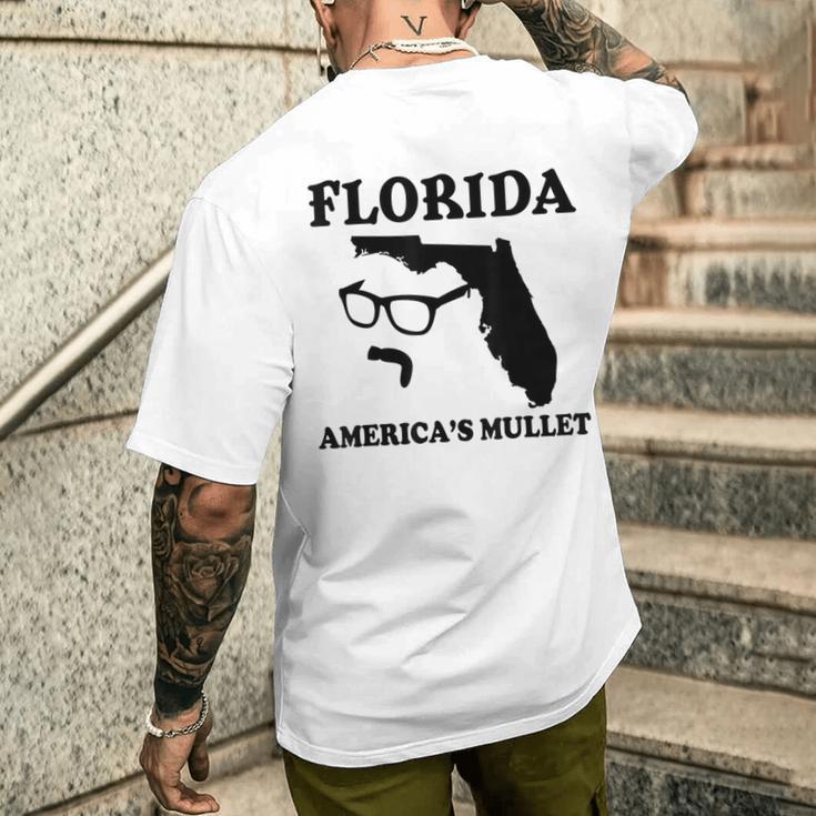 Florida America S Mullet West Coast Men's T-shirt Back Print - Monsterry AU