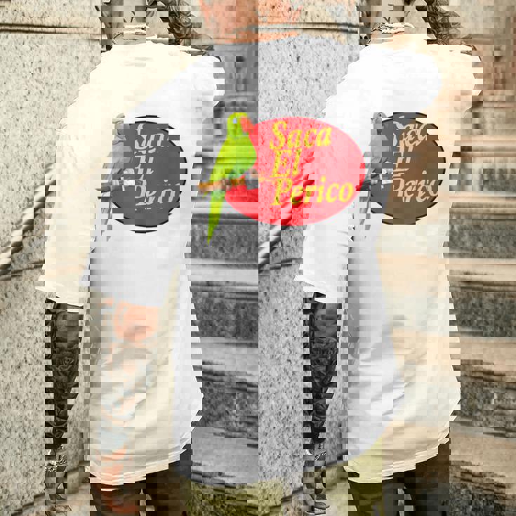 Saca El Perico Red Men's T-shirt Back Print | Mazezy