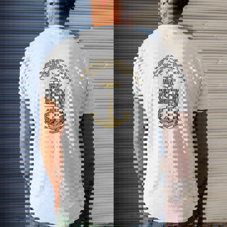 United States Navy Senior Chief Mens Back Print T-shirt - Seseable