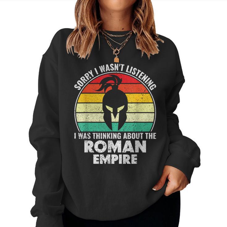Pensando En El Imperio Romano Historia Romana Divertida Sudadera con ...