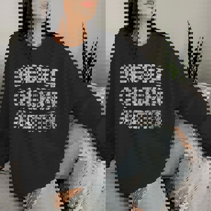 Sibling Brother Sister Middle Children Matter Women Sweatshirt - Monsterry