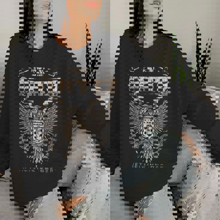 Team Ortiz Family Name Lifetime Member Women Sweatshirt | Seseable UK