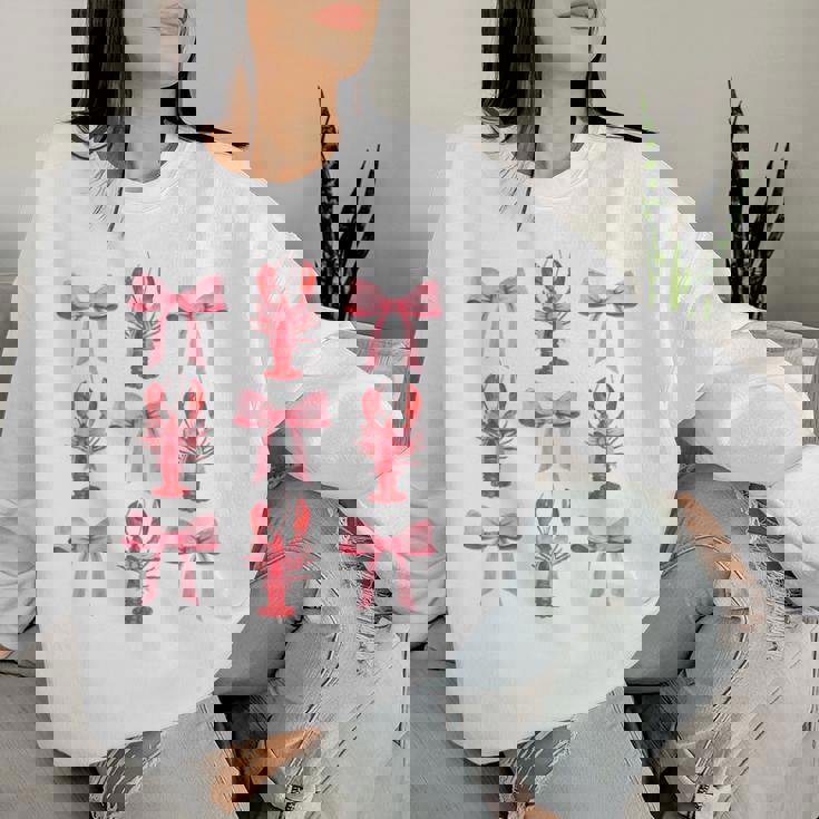 Pink Bow Cute Coquette Crawfish Y2k Clean Girl Aesthetic Women ...