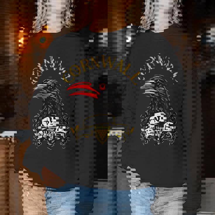 Cornwall 'One And All' S Vintage Cornish Chough & Shield Women ...