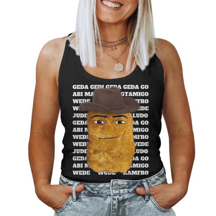 Cowboy Chicken Nugget Meme Women T-shirt | Mazezy