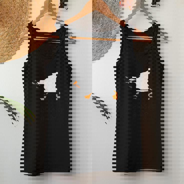 Murder Duck Untitled Duck Game Duck With Knife Meme Women Tank Top | Mazezy