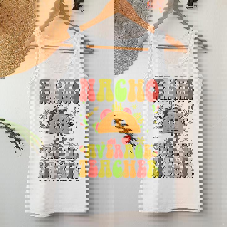 Retro Nacho Average Teacher Appreciation Cinco De Mayo Women Tank Top ...