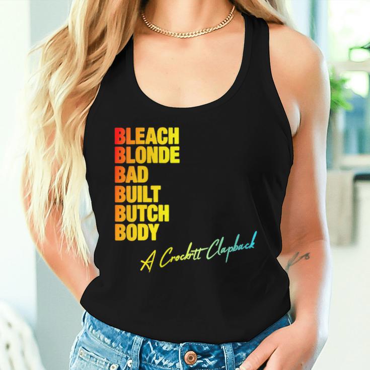 Bleach Blonde Bad Built Butch Body In Gradient Women Tank Top | Mazezy