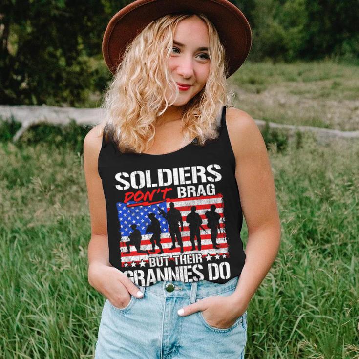 Soldiers Don't Brag Proud Army Granny Military Grandma Women Tank Top ...
