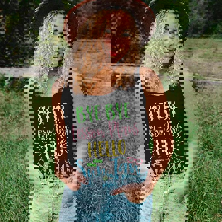 Summer Vacation Teacher End Year Bye Bye Lesson Plan Women Tank Top - Monsterry