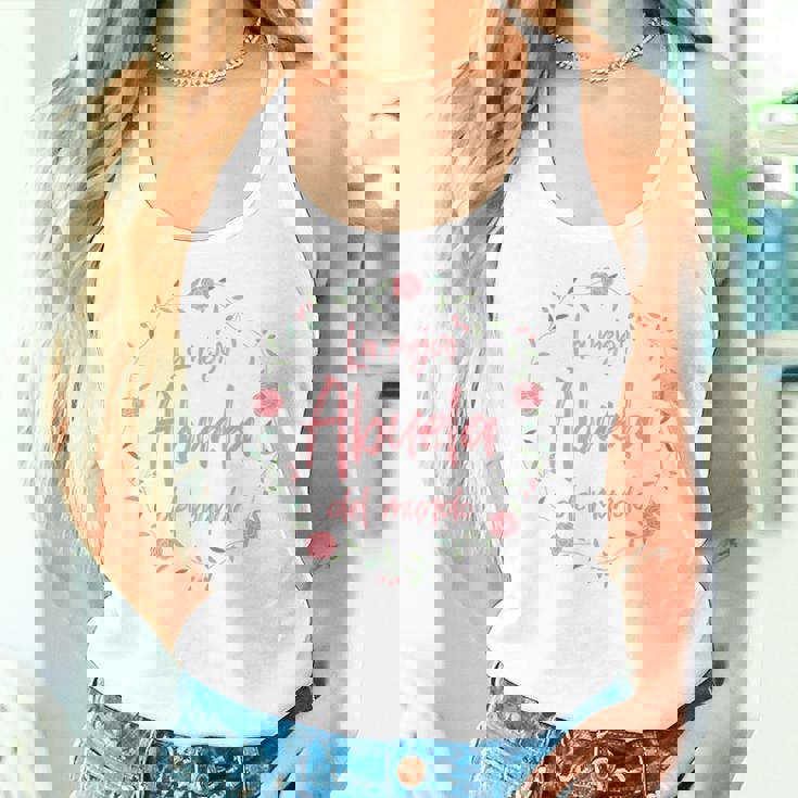 La Mejor Abuela Del Mundo Super Nana Día De La Madre Mamá Camiseta sin mangas para mujer - Regaloses