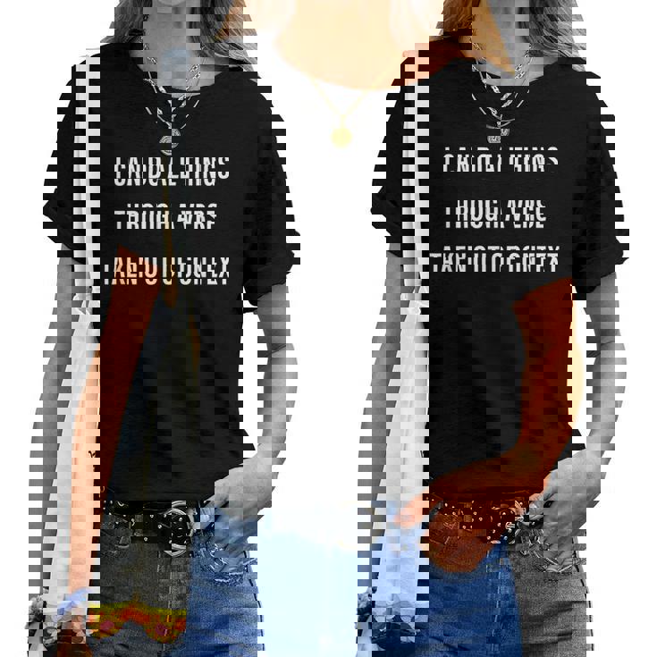 Christian Bible Verse Context Reformed Theology T-Shirt | Mazezy