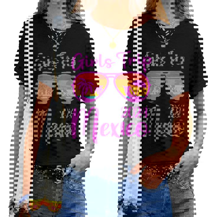 Girls Trip Mexico 2024 Weekend Birthday Party Women T-Shirt | Mazezy